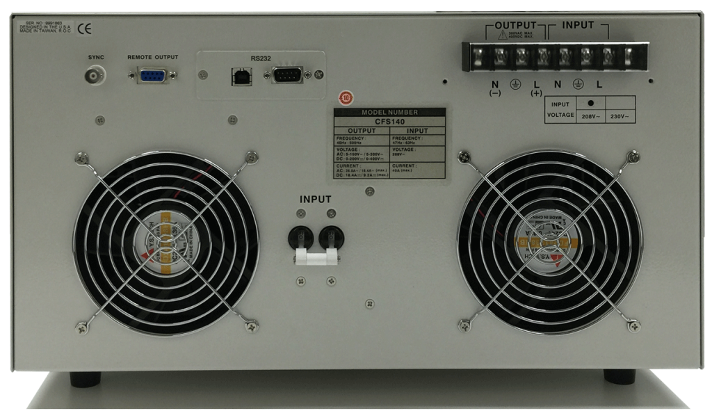 CFS100 Series SINGLE PHASE PROGRAMMABLE AC AND DC POWER SOURCES